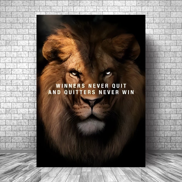 Winners Never Quit - Etsy