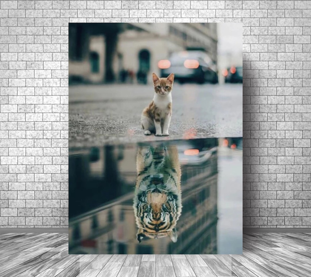 MINDSET is EVERYTHING || Tiger and Cat Motivation Canvas || Tiger and ...