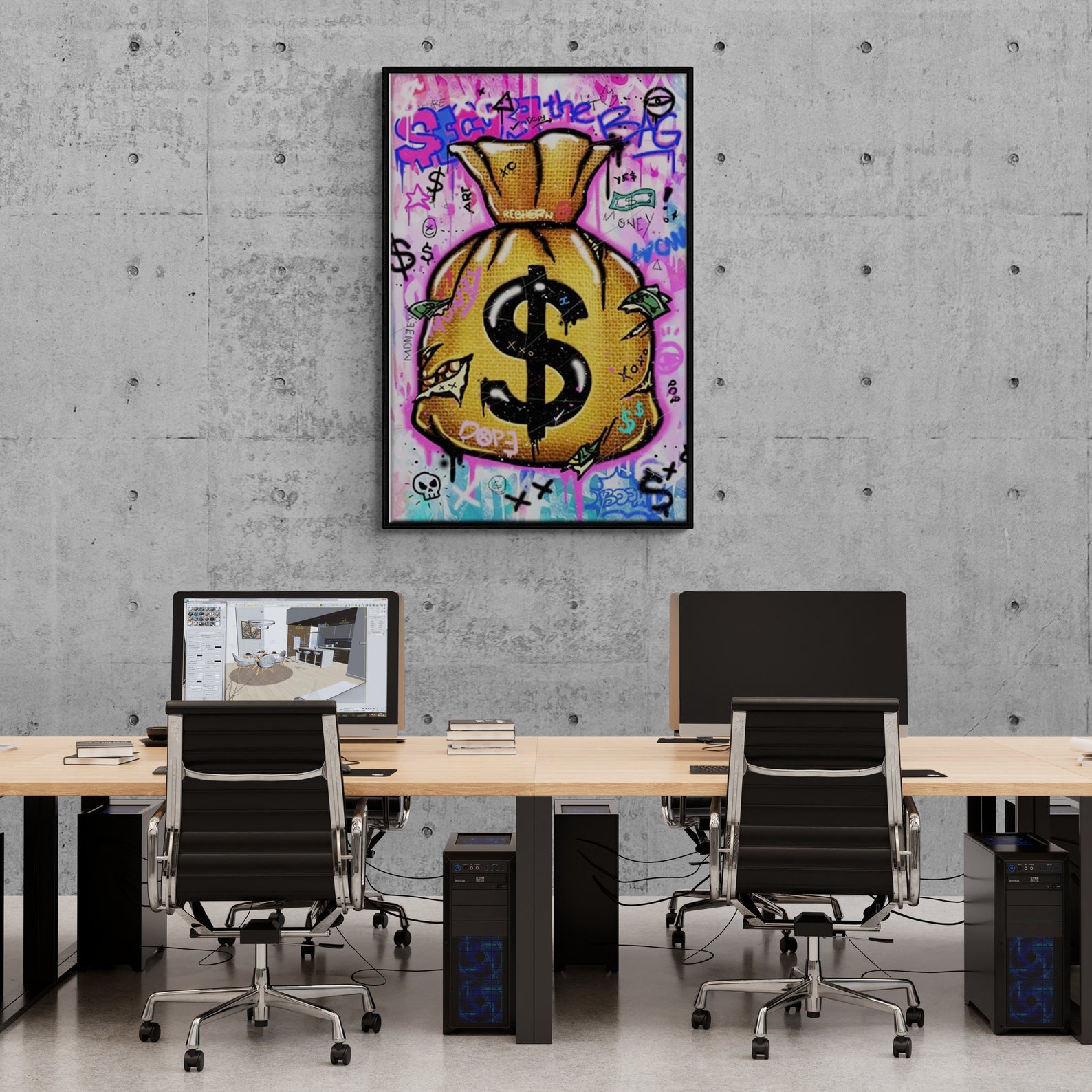 Secure the Bag Motivation Canvas || Wall Décor Motivation Canvas ...