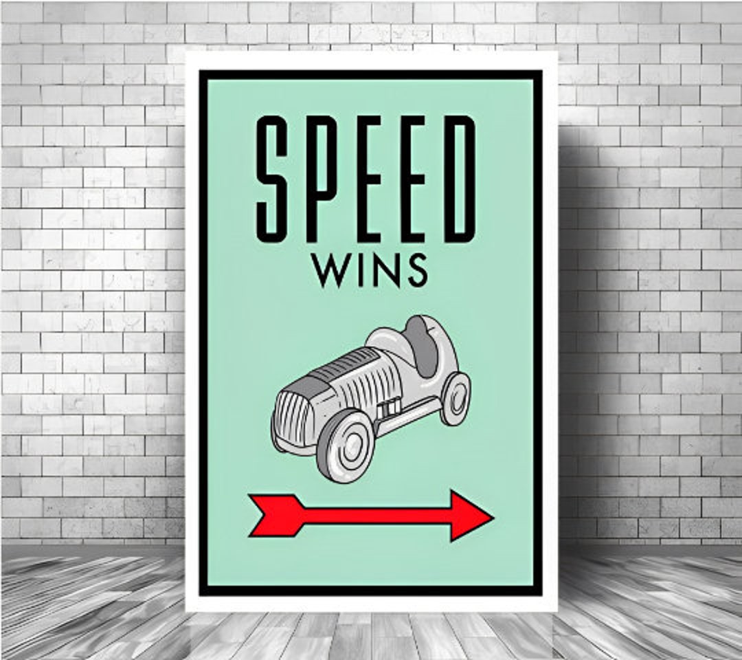 SPEED WINS Monopoly Motivation Canvas || Monopoly Motivation Canvas ...