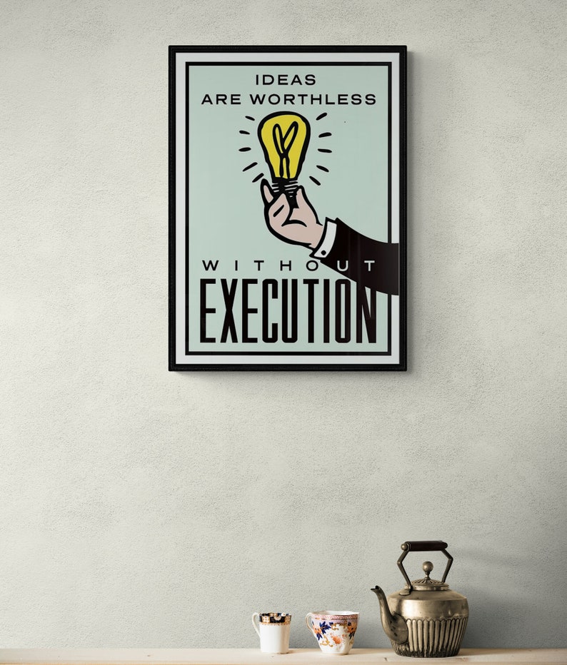 IDEAS Are Worthless Without EXECUTION || Motivation Canvas || Monopoly ...