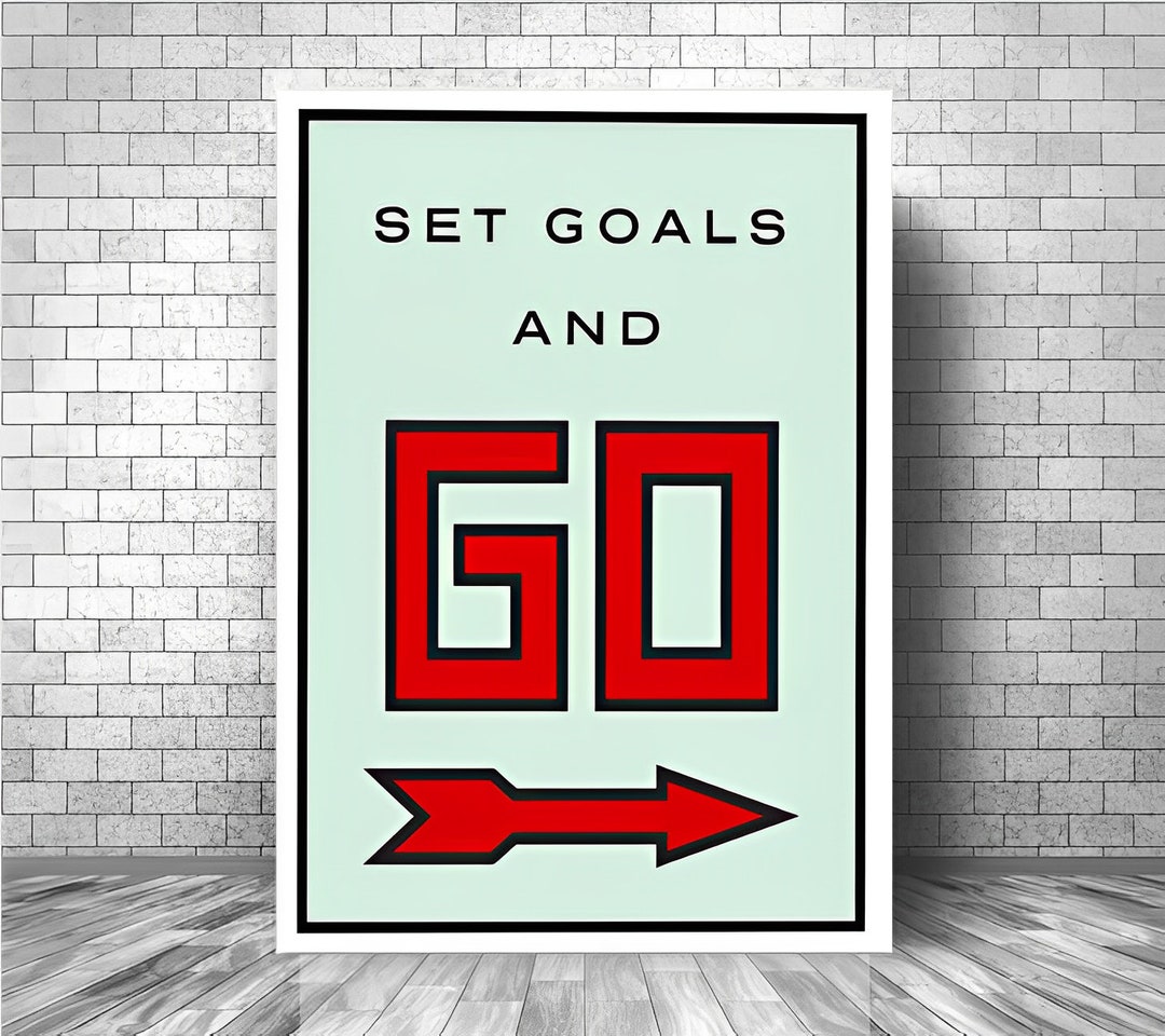 Set GOALS and GO Motivation Canvas || Monopoly Motivation Canvas ...