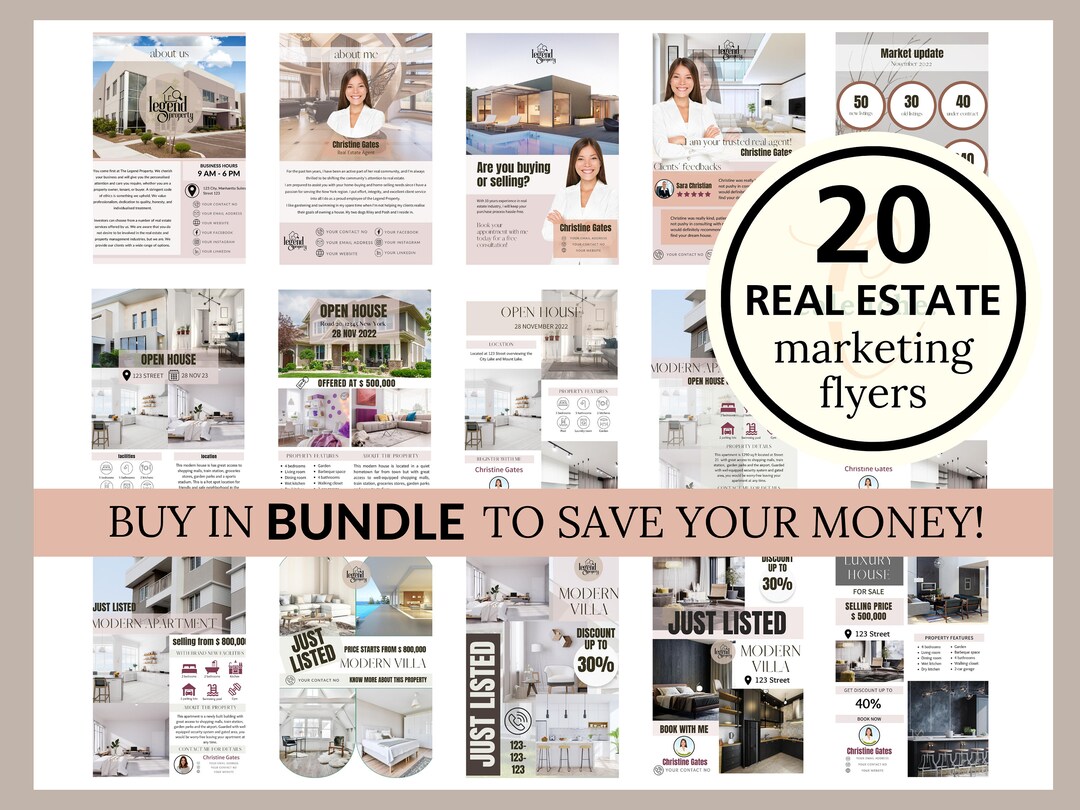 Real Estate Marketing Flyers Template Real Estate Flyers Template ...