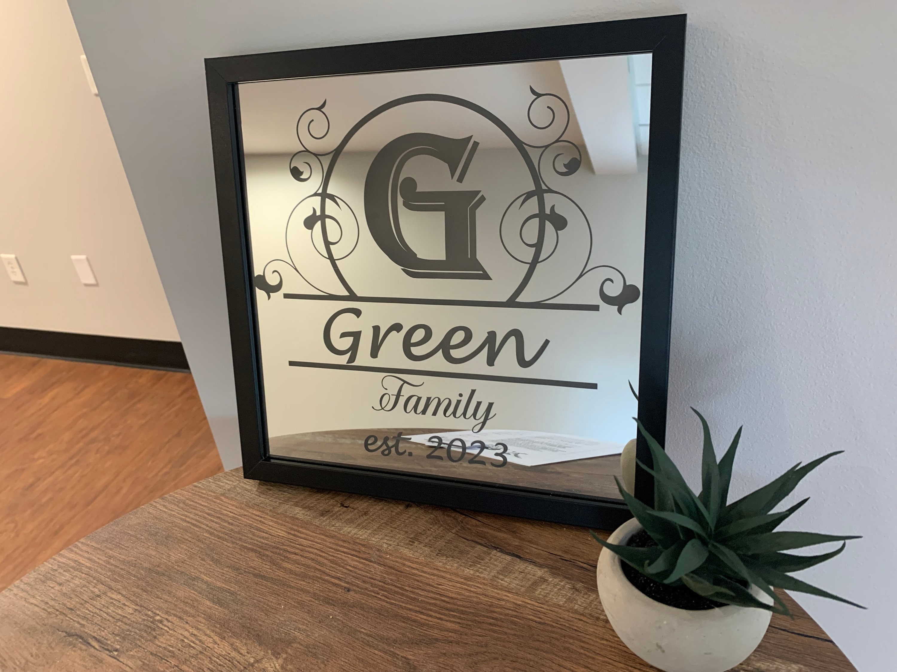 12x12 Lighted Mirror With Custom Logo or Engraving - Etsy