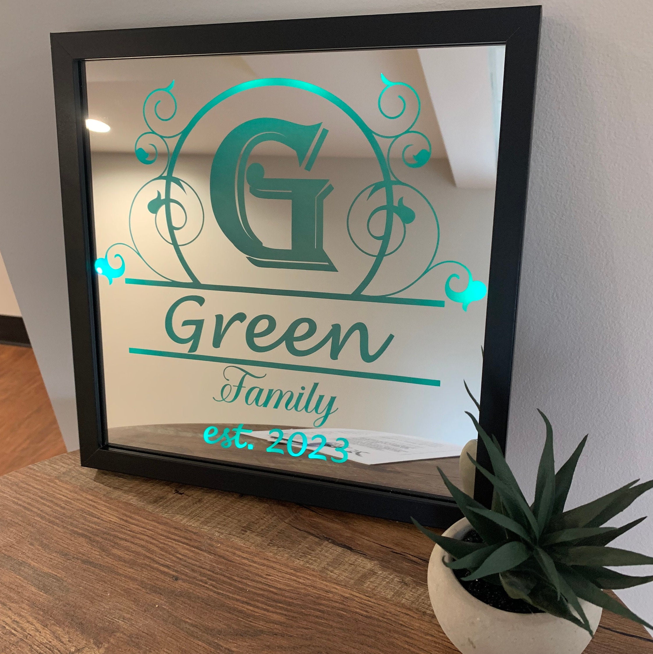 12x12 Lighted Mirror With Custom Logo or Engraving - Etsy