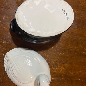 Vintage Hall Pottery Carbone Duck Covered Casserole Dish, Farmhouse ...