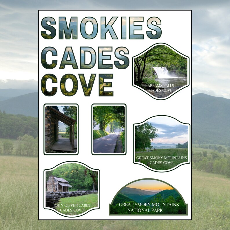 Cades Cove Stickers, Smoky Mountain Stickers, Abrams Falls, John Oliver ...