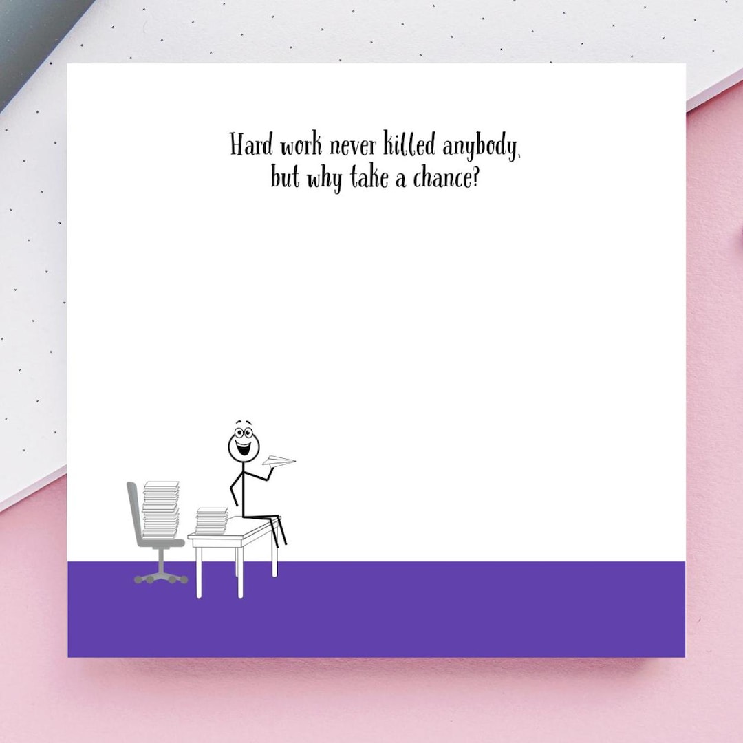 Funny Sticky Notes, Funny Post-it® Notes, Sarcastic Note Pad, Office ...