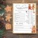 Gingerbread Secret Santa Questionnaire: Printable Christmas Wish List ...