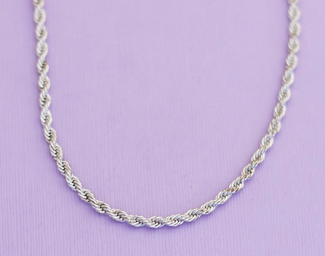 Vintage Rope Style Braids Chain Necklace 24 Inch - AB16 - Etsy