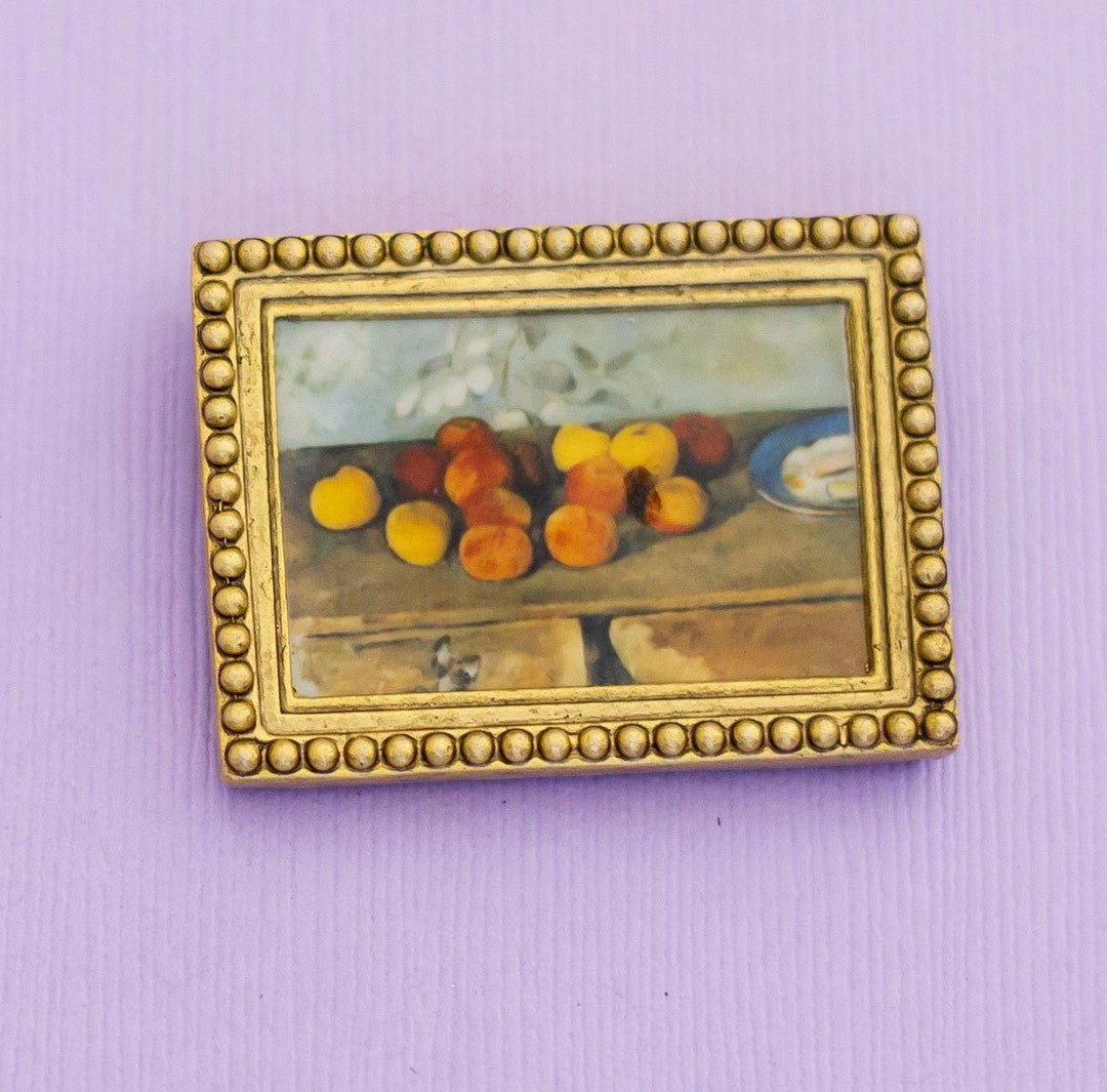 Vintage Fruits Picture Frame Gold Tone Brooch AB8 - Etsy