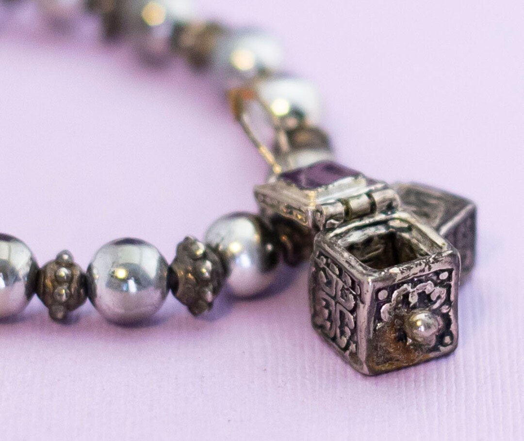 Vintage Two Tone Little Cube Box Bracelet 7 Inch - AB22 - Etsy