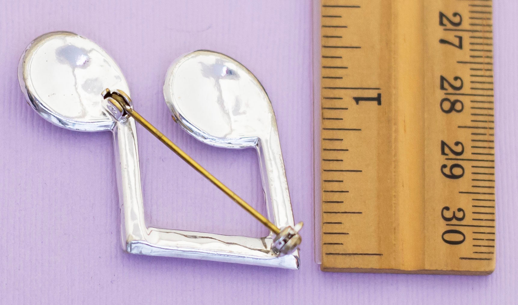 Vintage Silver Tone Musical Note Rhinestones Brooch - AB8 - Etsy