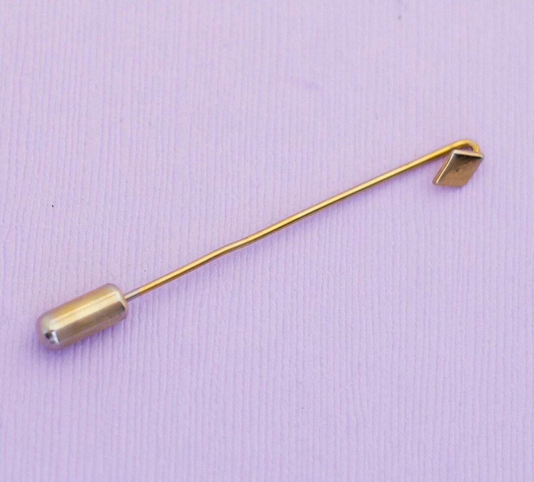 Vintage Gold Tone Dainty Diamond Tip Elegant Stick Pin AB5 - Etsy