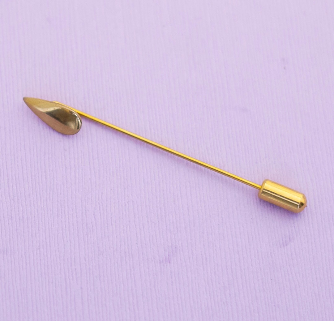 Vintage Gold Tone Spearhead Stick Pin AB5 - Etsy
