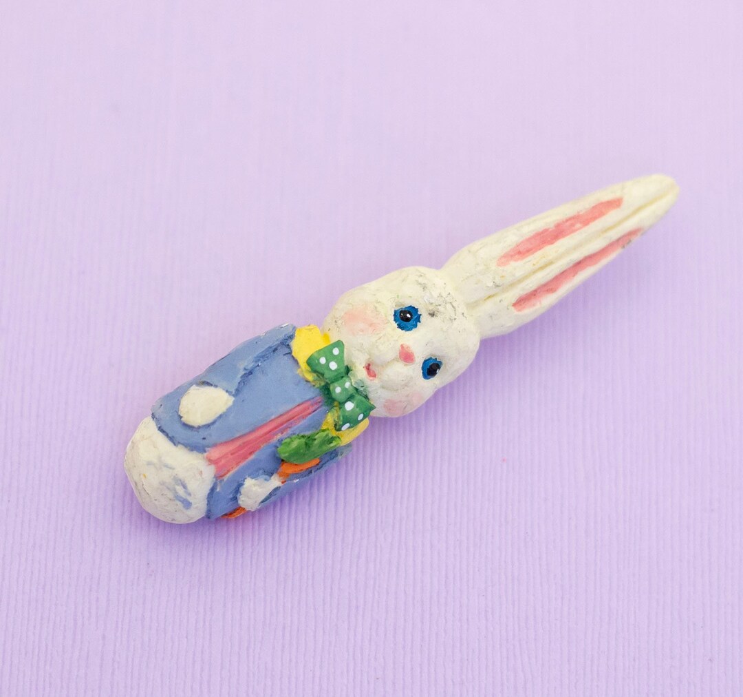 Vintage Adorable Rabbit Effigy Brooch - AB3 - Etsy