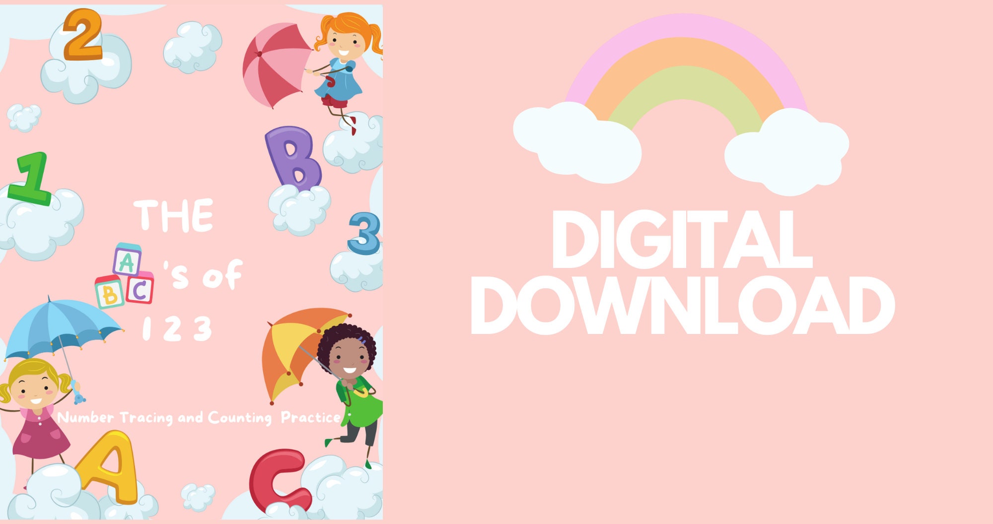 Number Tracing & Counting Practice | Counting 0-9 - Etsy