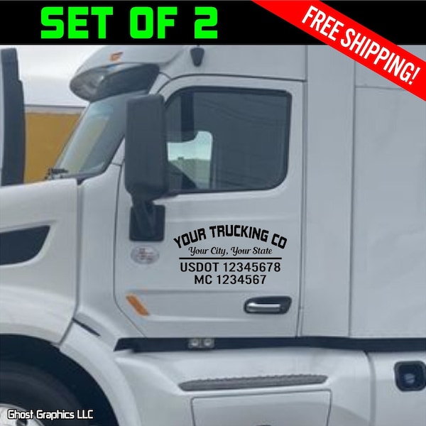 Decals Dot and Mc Numbers - Etsy