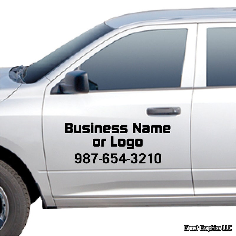 Custom Vehicle Vinyl Decals - Etsy