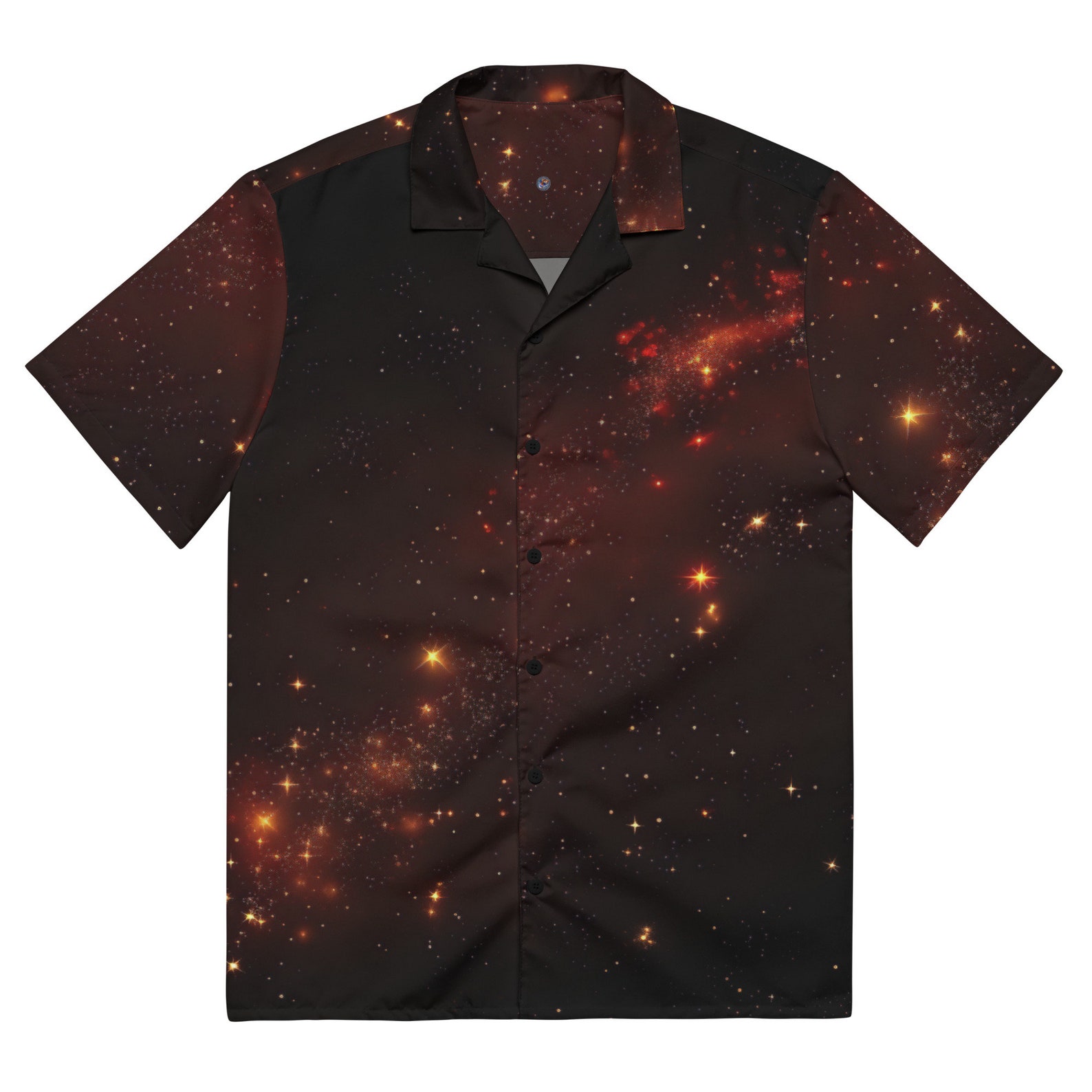 Funky Tiger® Dragon's Quill Button Down Shirt, Short Sleeve, Cosmic ...