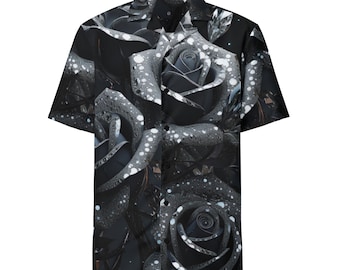 Funky Tiger® Symphony Brush Button Down Shirt for Men Short Sleeve ...