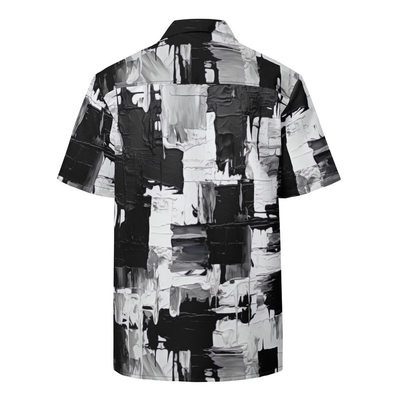 Funky Tiger® Symphony Brush Button Down Shirt for Men | Short Sleeve ...