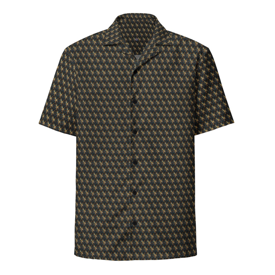 Funky Tiger® Starlight Monogram Button Down Shirt for Men | Short ...