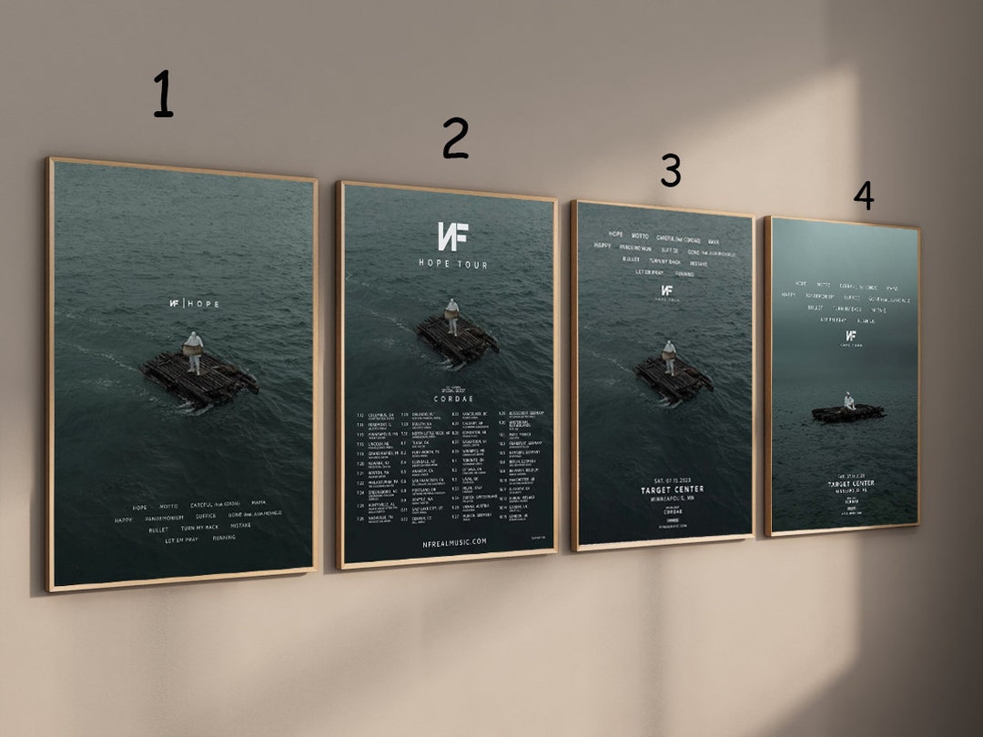 NF HOPE Tracklist Poster NF Hope Tour 2023 Poster Nf Poster - Etsy