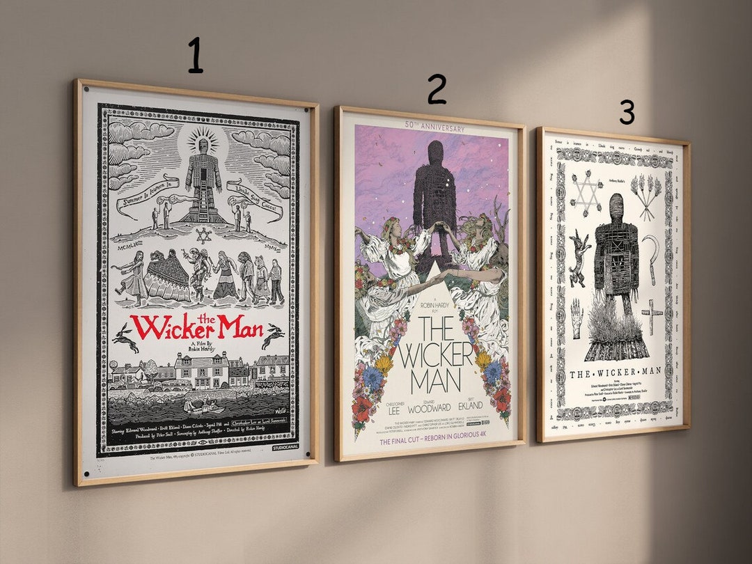 The Wicker Man Poster 50th Anniversary the Wicker Man Poster - Etsy