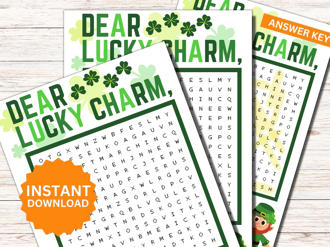 St Patricks Day Word Search for Kids, St Patricks Day Printable, St ...