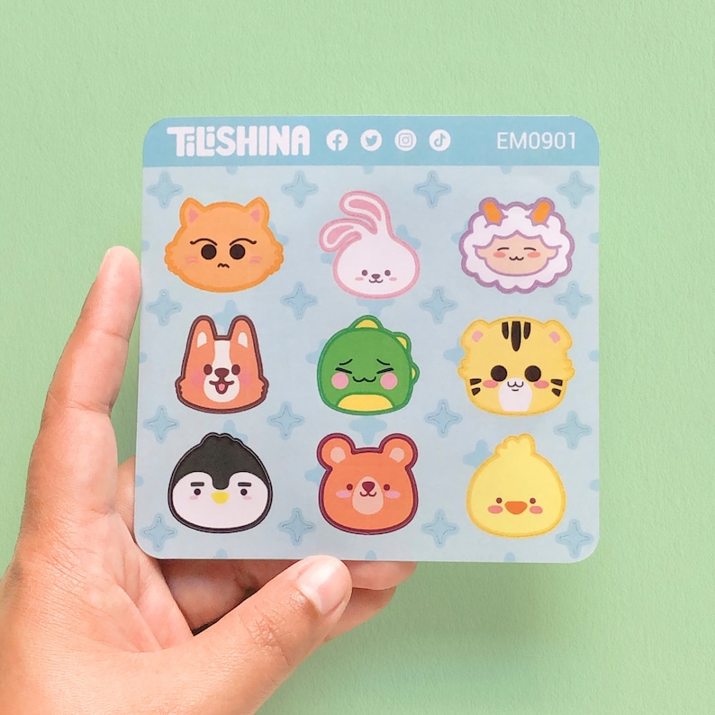 EXO Pets Set | Cute Kpop Fanmade Stickers EXOL OT9 Xiumin Suho Lay ...