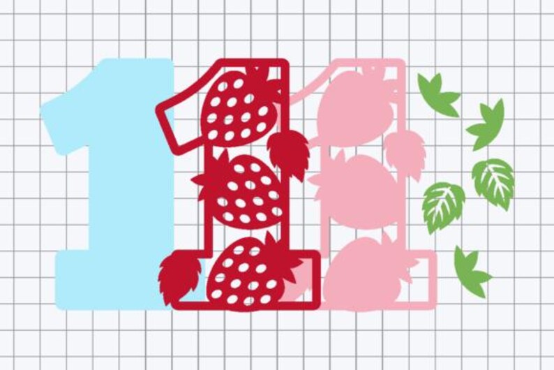 Strawberry Numbers 3D SVG Cut Files for Cricut & Silhouette | Cute ...