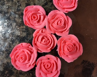 Mini Royal Icing Roses Pastel Pink - Etsy