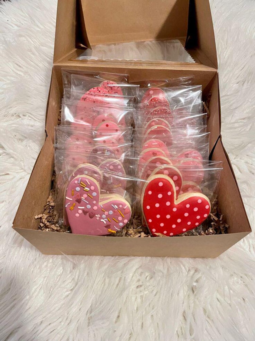 Valentine's Day Cookie Box, Sugar Cookies, Valentine's Day Cookies ...