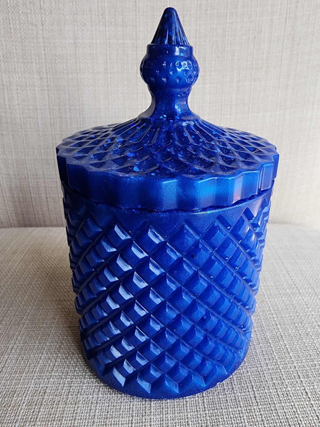 Handmade Blue Jar. Hershey Kisses Included While Supplies Last - Etsy