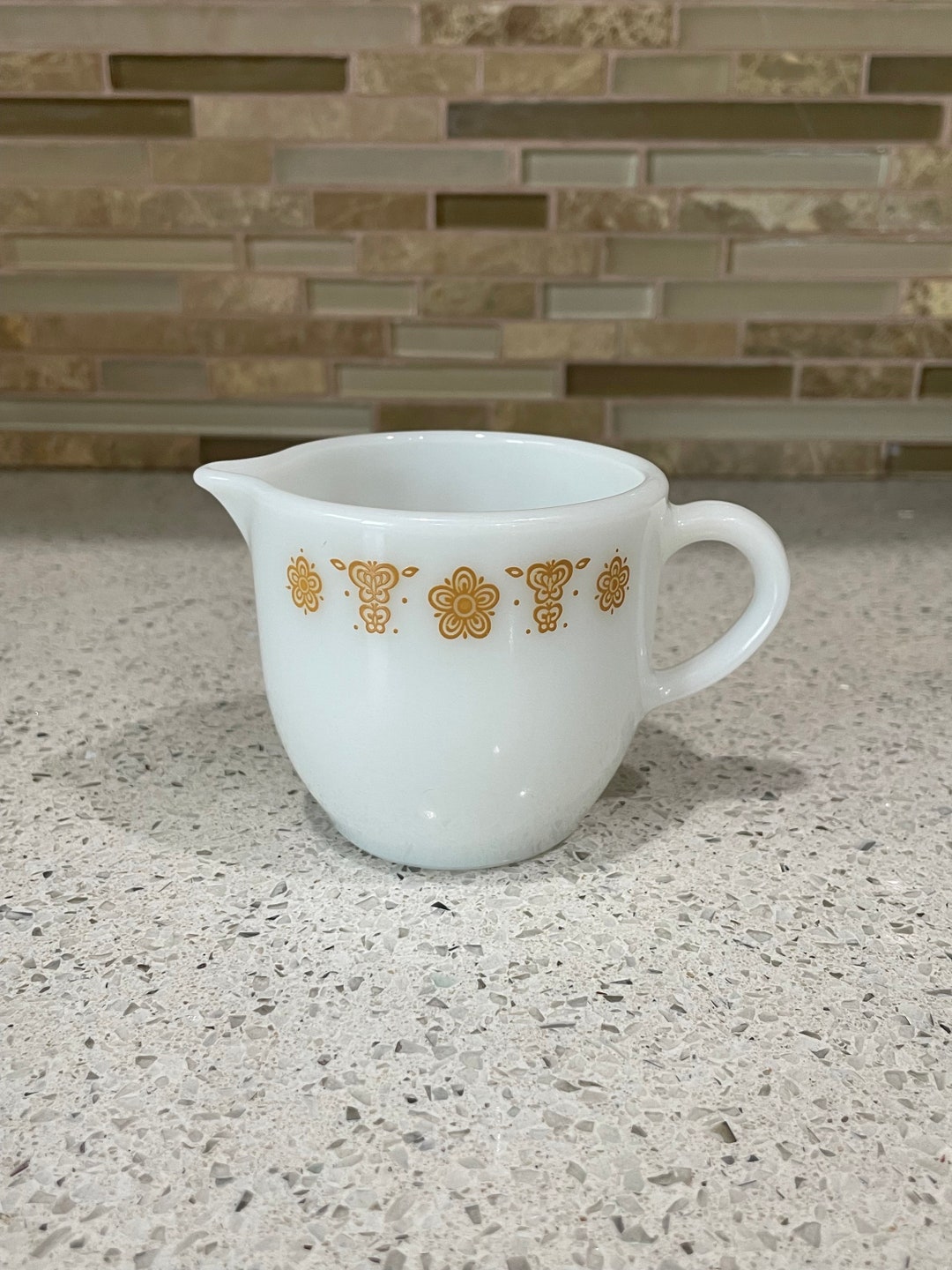 Vintage Pyrex Butterfly Gold Creamer - Etsy