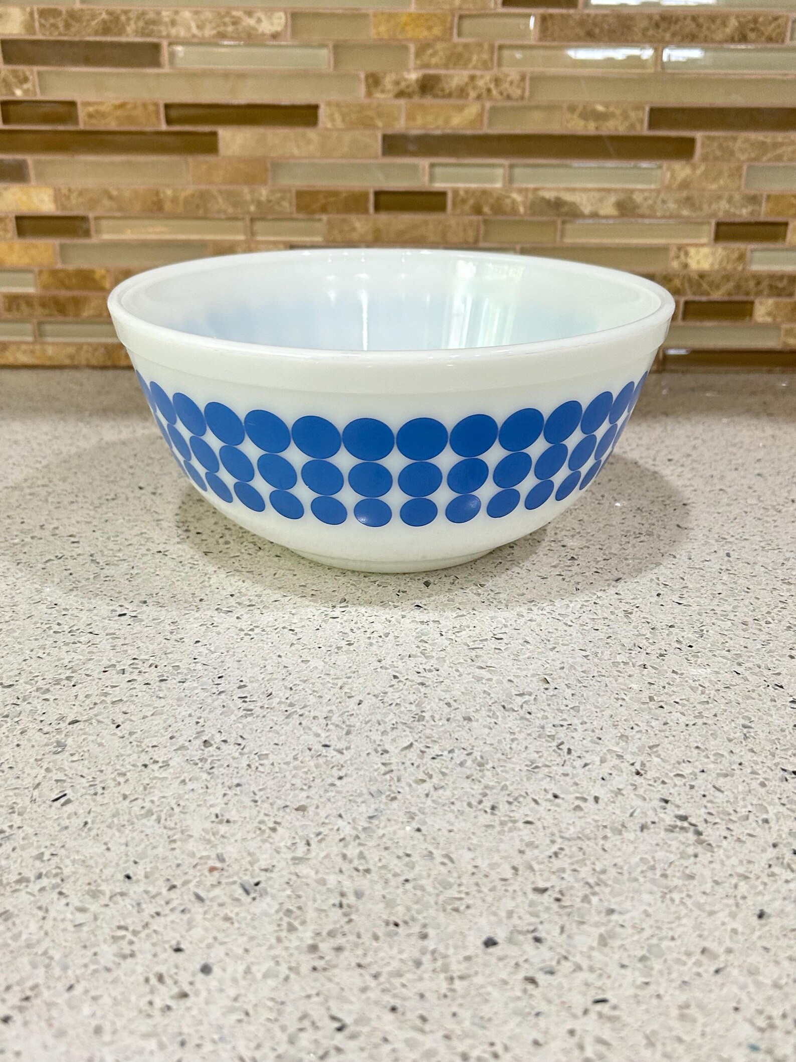 Pyrex Blue Polka Dot Mixing Bowl 2 1/2 Quart 403 - Etsy