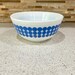 Pyrex Blue Polka Dot Mixing Bowl 2 1/2 Quart 403 - Etsy
