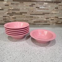 Pink Flowers Bowl - Etsy