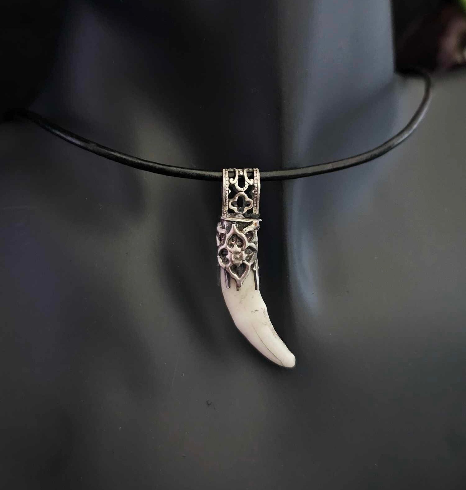 Coyote Tooth Necklace Sterling Silver - Etsy