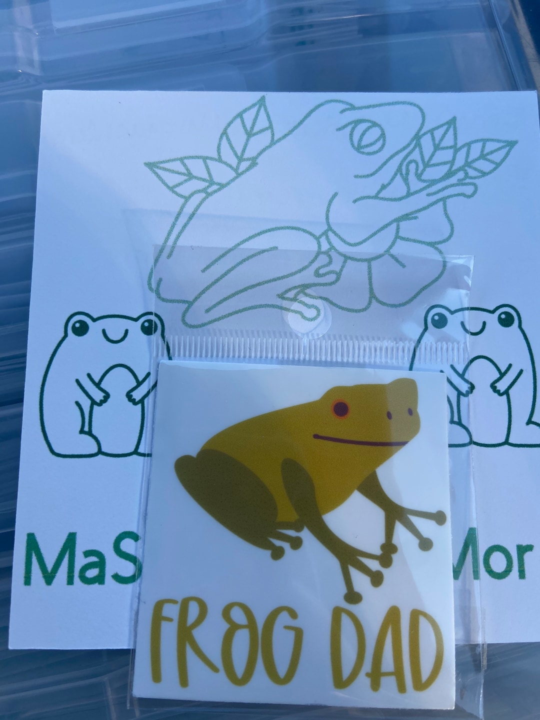 Frog Dad Sticker - Etsy