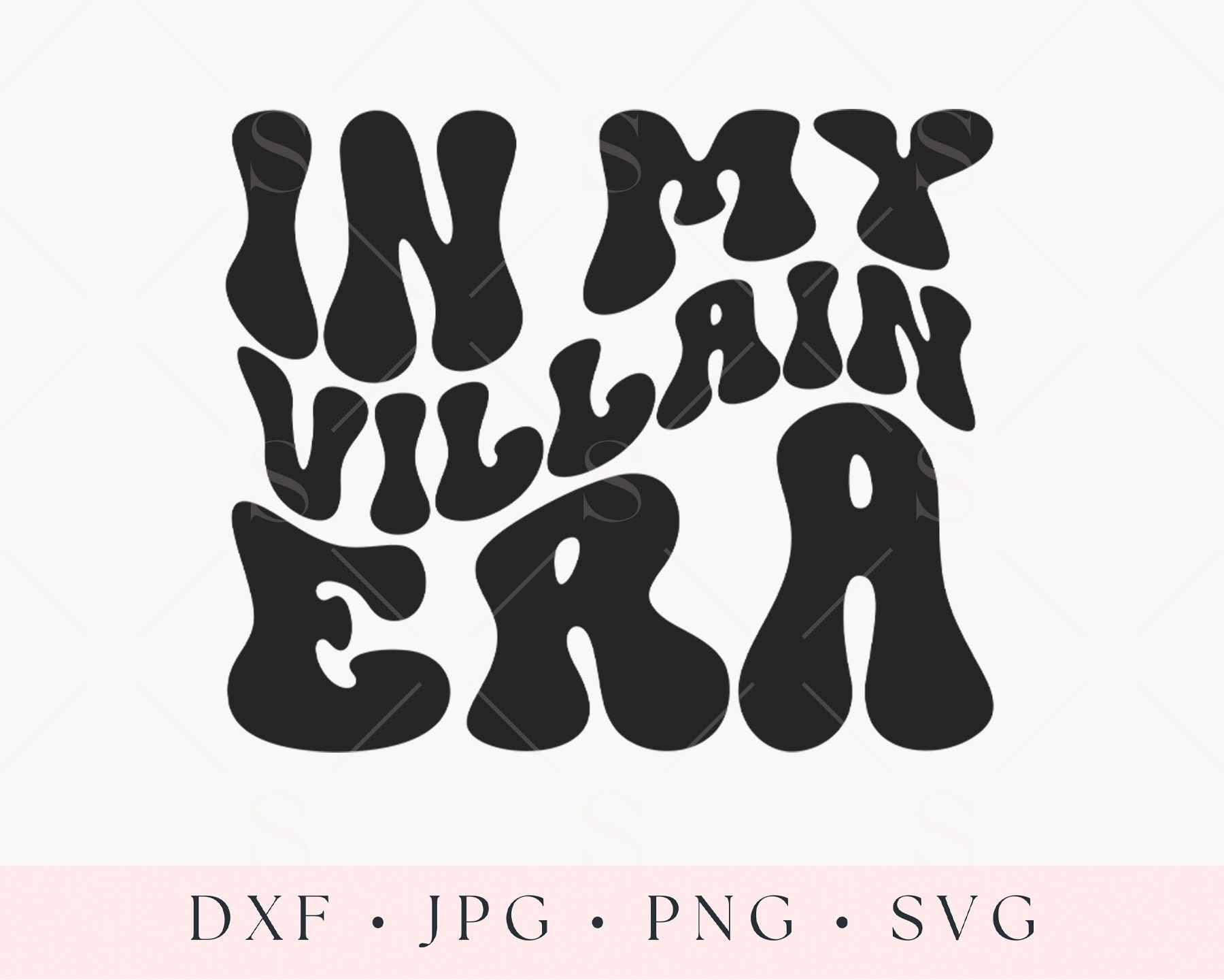 In My Villain Era SVG, Reading PNG, Wavy Text Design, Book Lover Cut File, Silhouette, Cricut ...