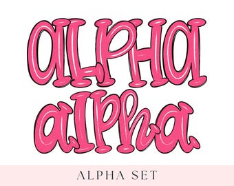 Doodle Letters White Alphabet PNG | Hand Drawn Upper and Lower Case ...
