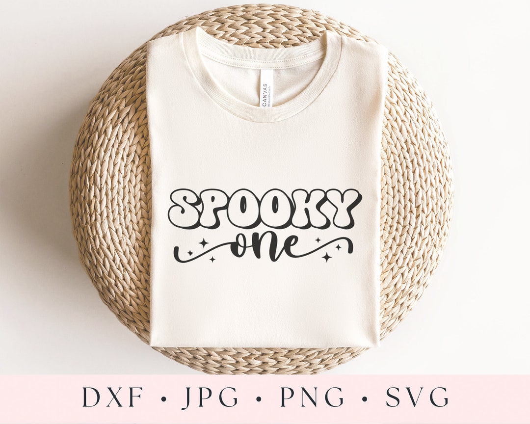 Spooky One SVG, Halloween PNG, Retro Halloween SVG Cut File, Silhouette ...