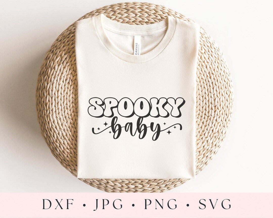 Spooky Baby SVG, Halloween PNG, Retro Halloween SVG Cut File ...