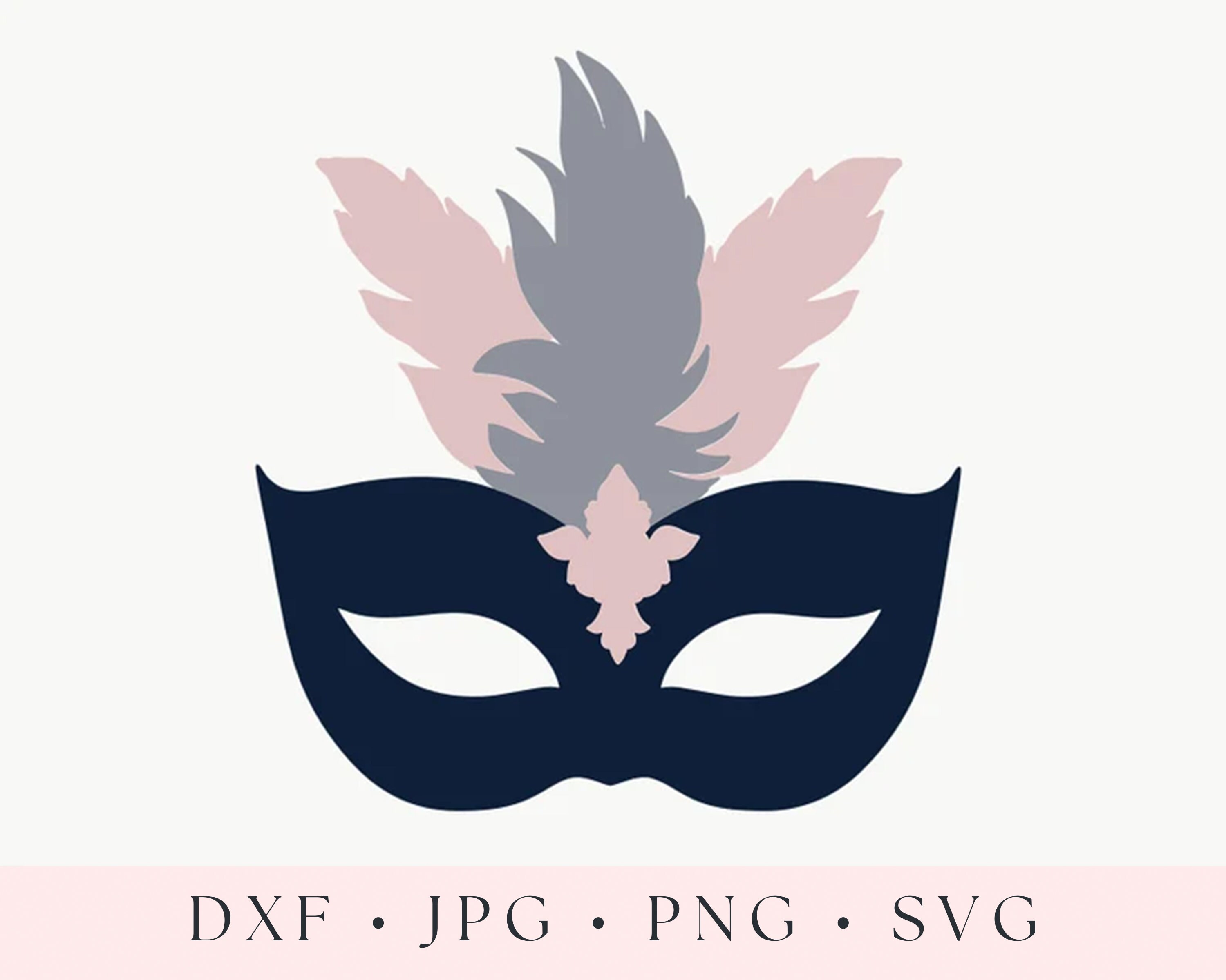 Mardi Gras Mask SVG Cut File, Silhouette, Cricut, Masquerade Mask ...