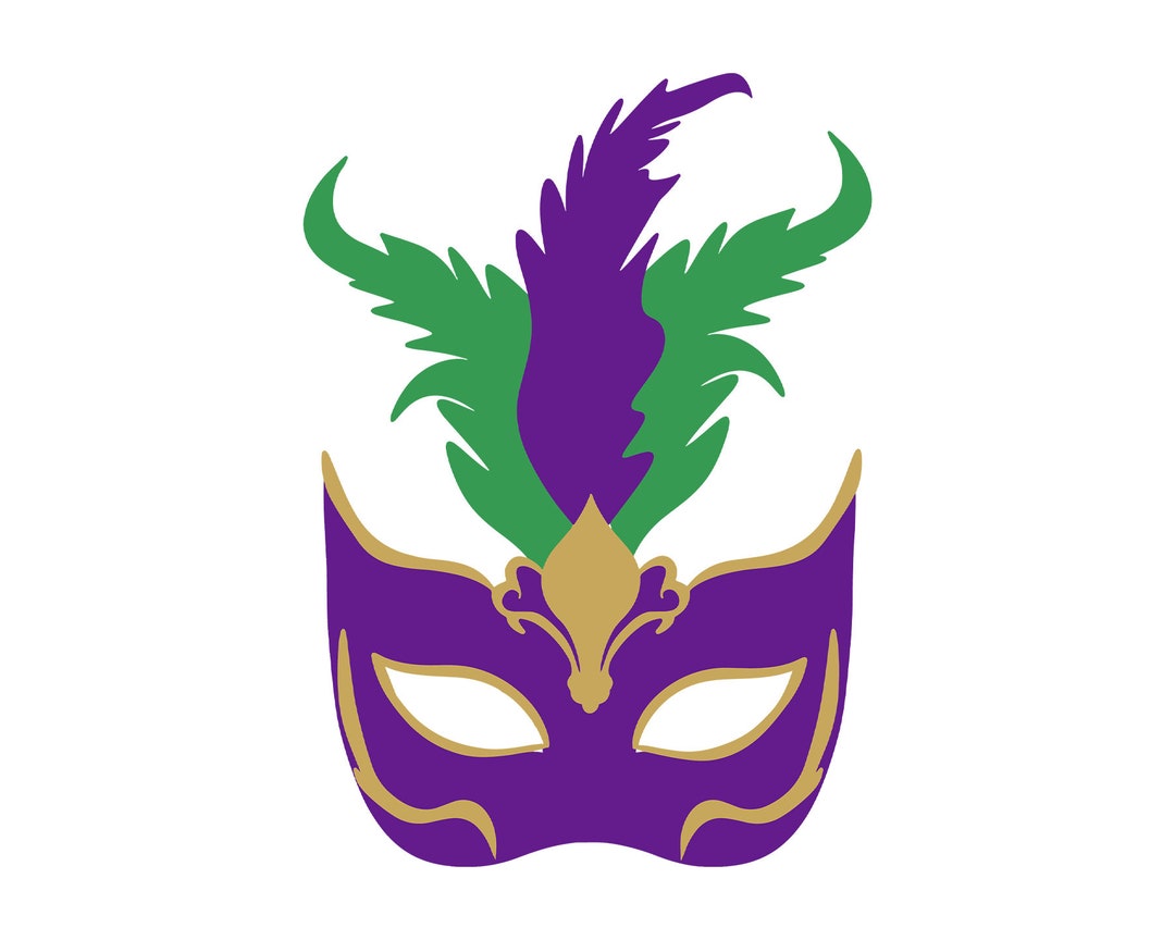 Mardi Gras Mask SVG Cut File Silhouette Cricut Masquerade - Etsy