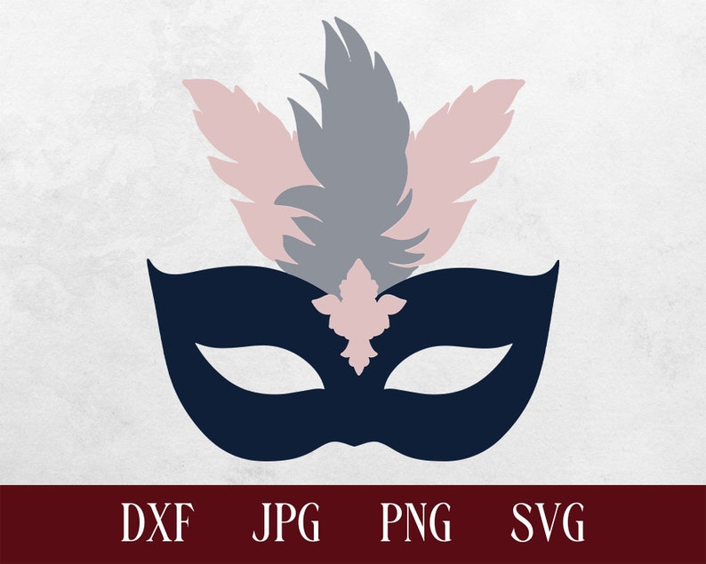 Mardi Gras Mask SVG Cut File Silhouette Cricut Masquerade - Etsy