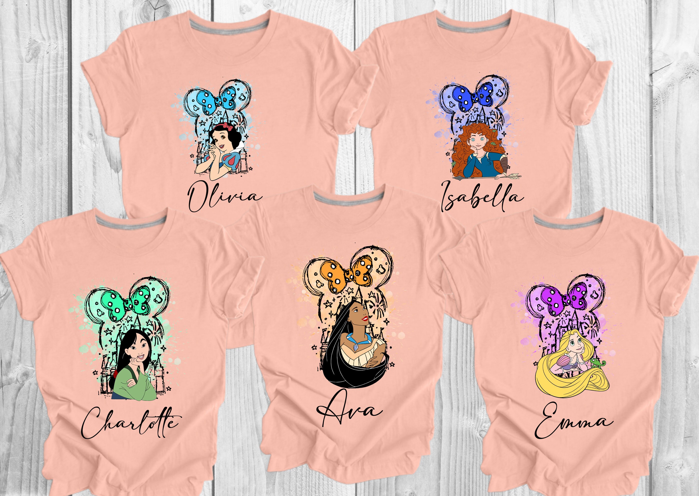 Personalized Disney Princess Shirt Custom Birthday Princess - Etsy