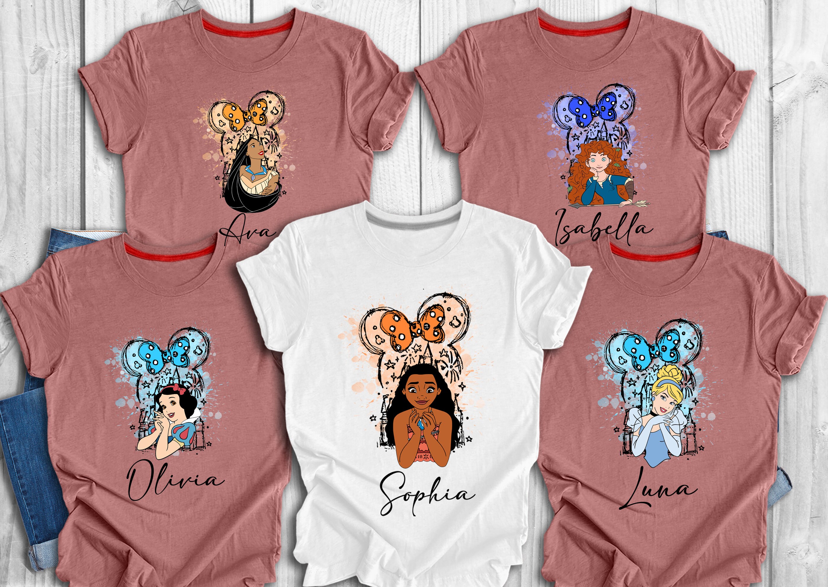 Personalized Disney Princess Shirt Custom Birthday Princess - Etsy